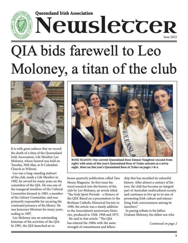 Qld Irish Association | June 2023 Newsletter